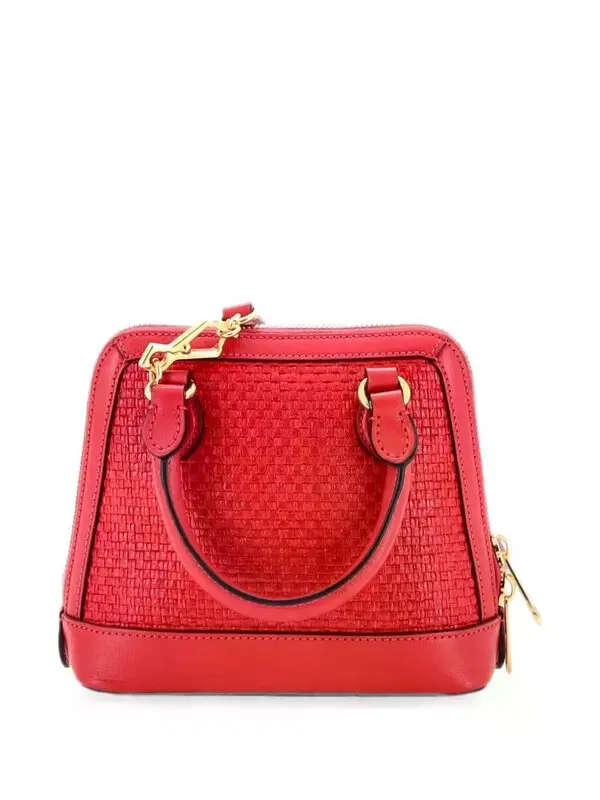 Gucci Horsebit 1955 Raffia Mini Top Handle Bag