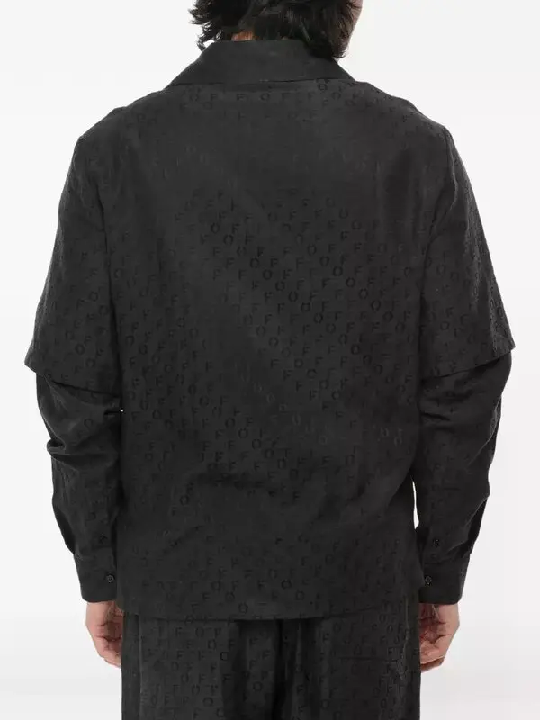 Off-White Jacquard-logo Double-layer Shirt
