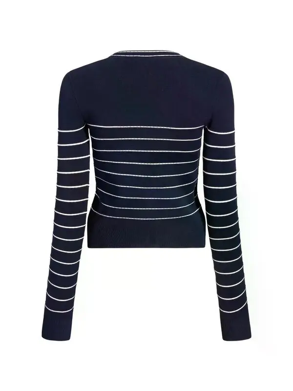 Adam Lippes Horizontal Stripe Cardigan