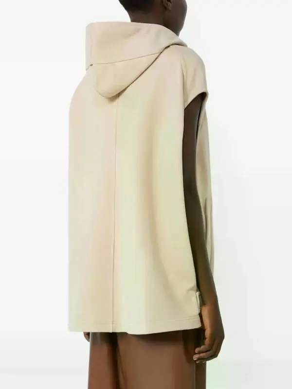Sportmax Sleeveless Zip-up Hoodie