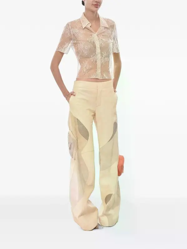 Off-White Lace Bowling Shirt