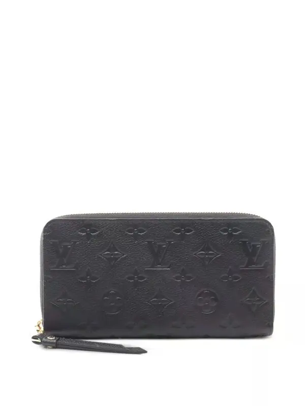 LOUIS VUITTON Monogram Empreinte Zippy Wallet - Black