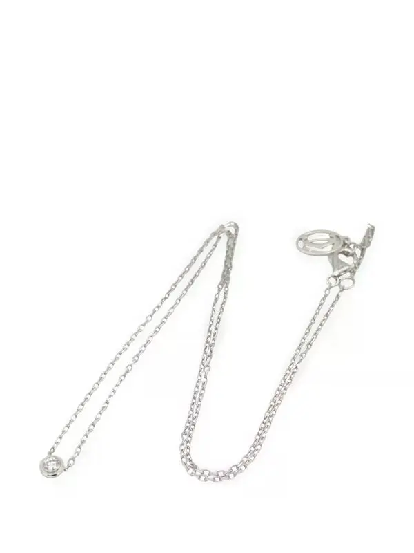 Cartier 18k White Gold Diamond Necklace - Silver