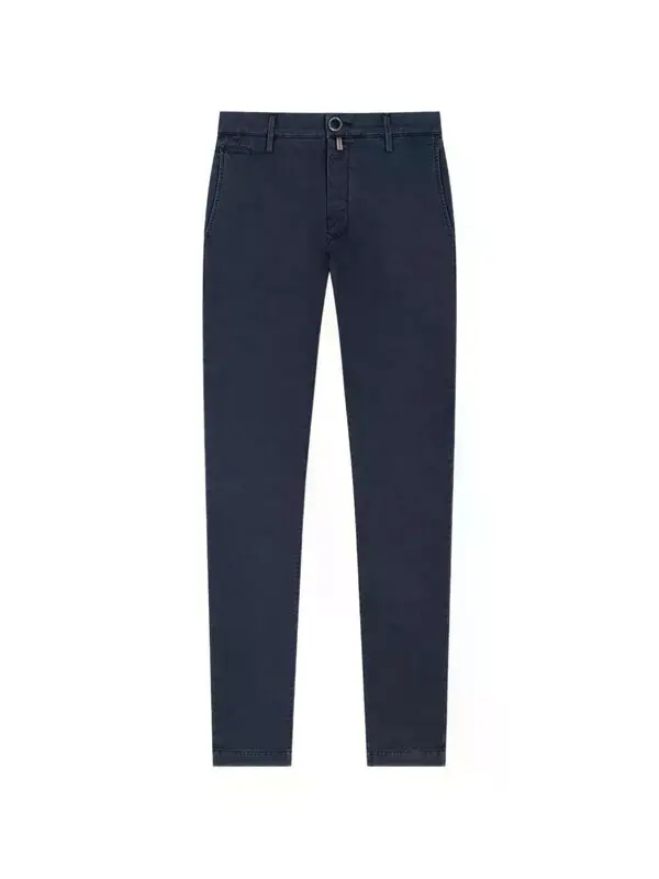 Jacob Cohen Logo Embroidered Trousers - Blue
