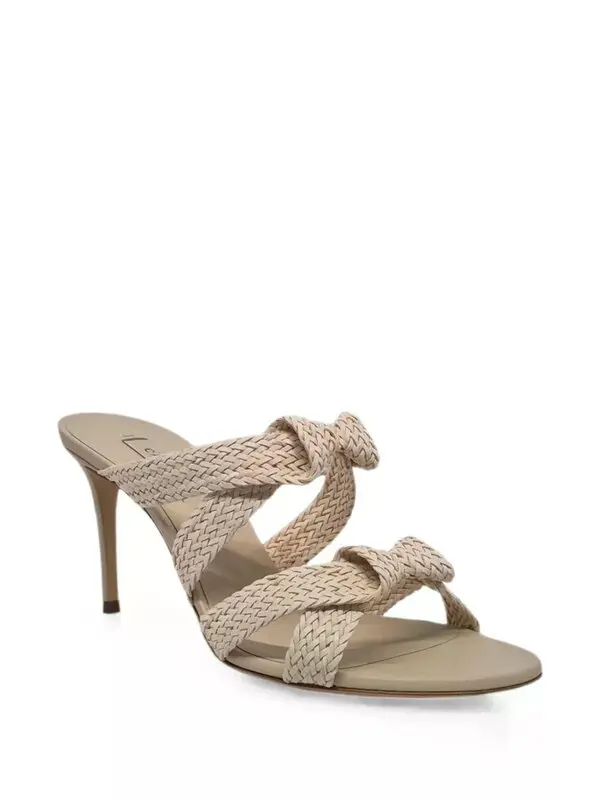 Casadei Julia Mariposa Woven Knotted Sandals