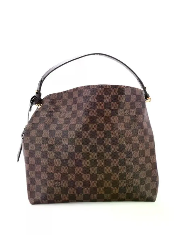 LOUIS VUITTON Damier Pm Hobo Bag - Brown