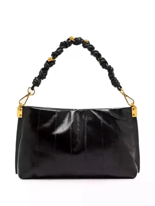 GIANNI CHIARINI Medium Eel-effect Tote Bag With Knotted Handle