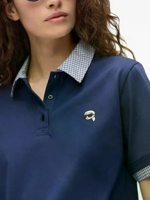 Karl Lagerfeld Ikon Fabric-mix Polo