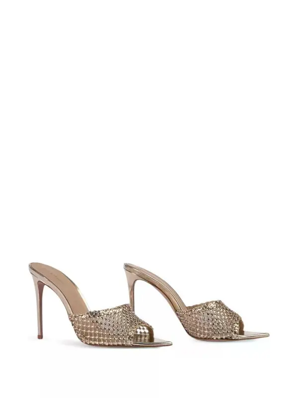 LE SILLA Crystal-embellished Pointed-toe Sandals