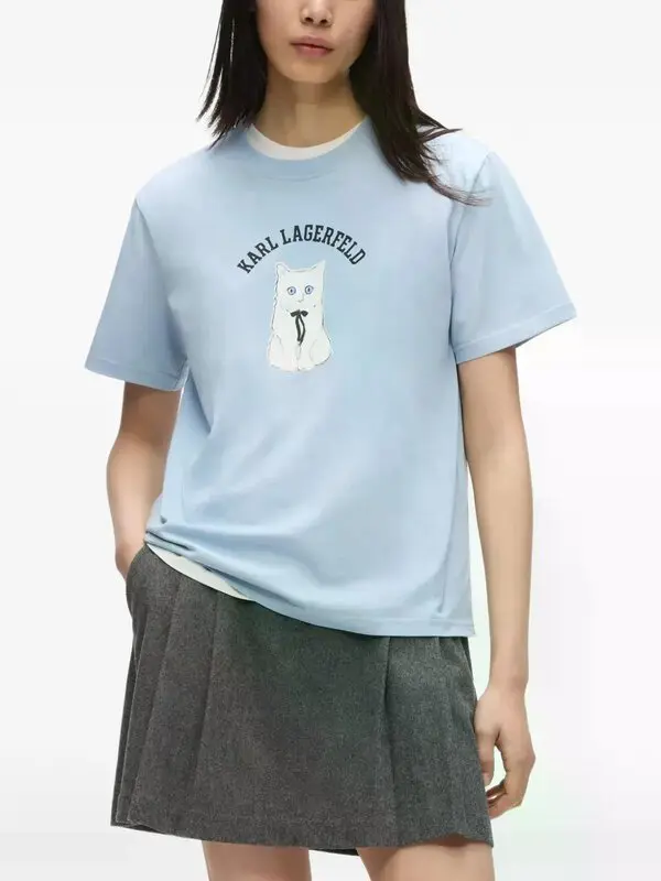 Karl Lagerfeld Ikonik Choupette T-shirt - Blue