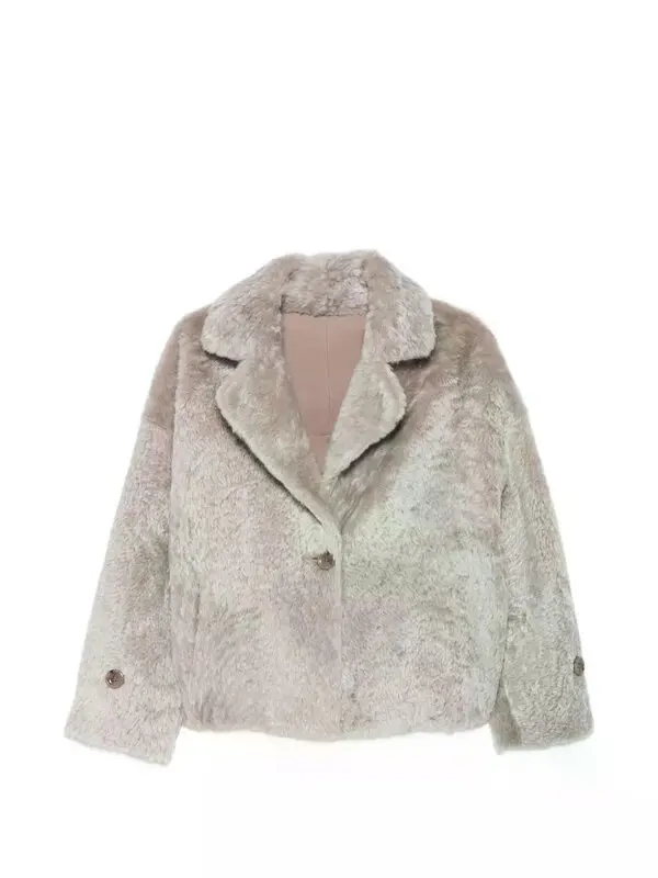MANZONI 24 Shearling Button-up Coat