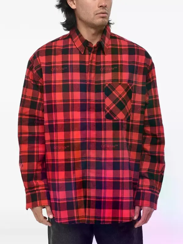 Off-White Check-pattern Padded Overshirt