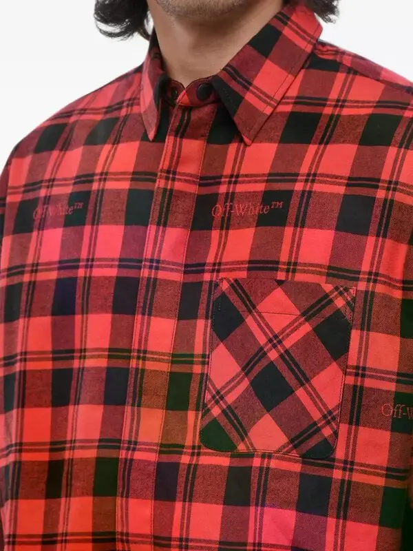 Off-White Check-pattern Padded Overshirt