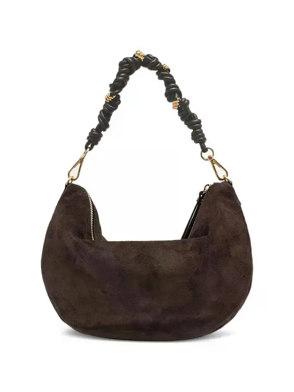 GIANNI CHIARINI Cleo Medium Suede Knotted-strap Tote Bag