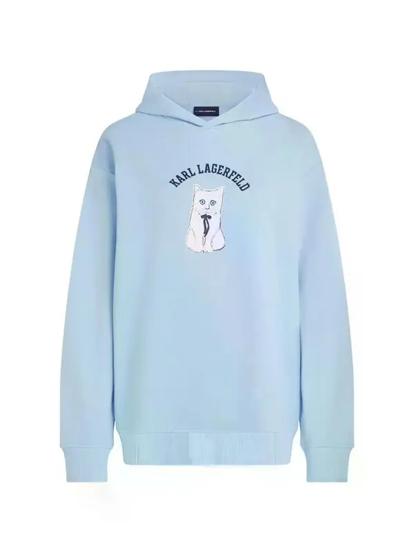 Karl Lagerfeld Ikon Choupette Hoodie - Blue