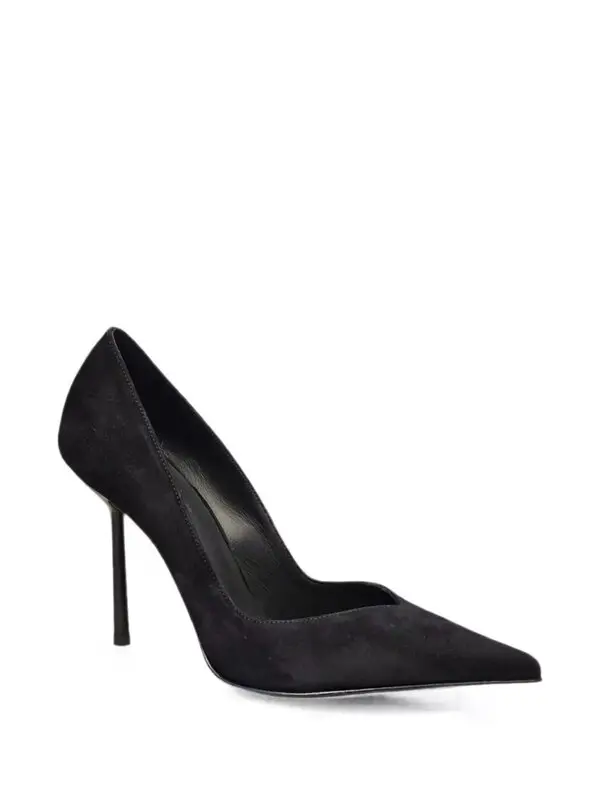 LE SILLA Petalo Pointed-toe Suede Pumps