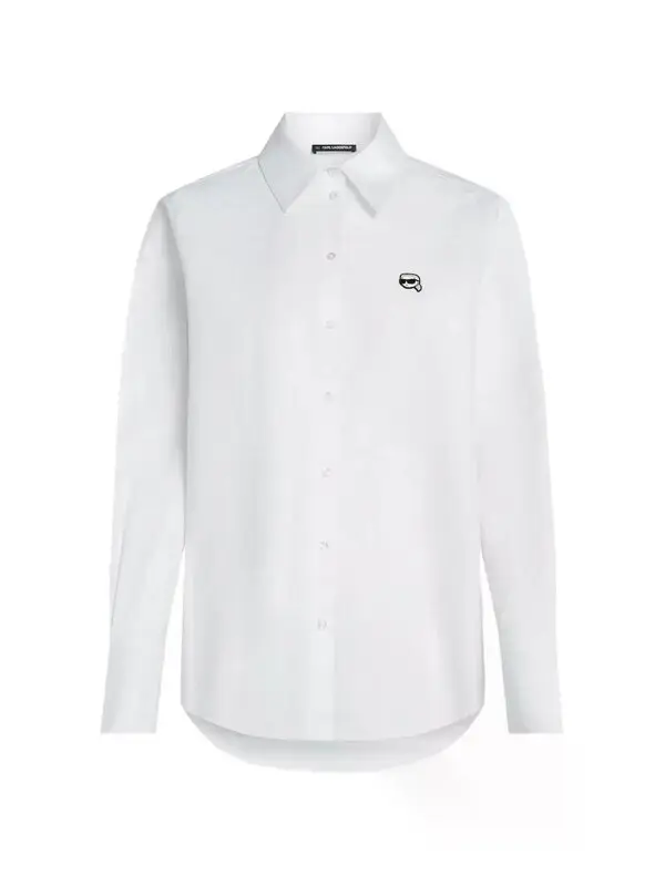 Karl Lagerfeld Ikon Cotton Shirt - White