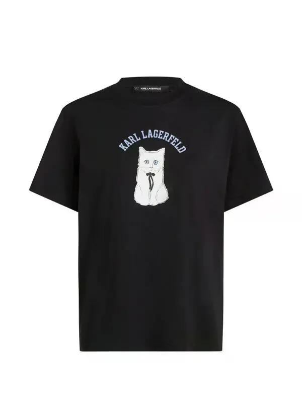 Karl Lagerfeld Ikon Choupette T-shirt - Black