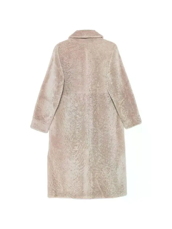 MANZONI 24 Shearling Finish Collared Coat