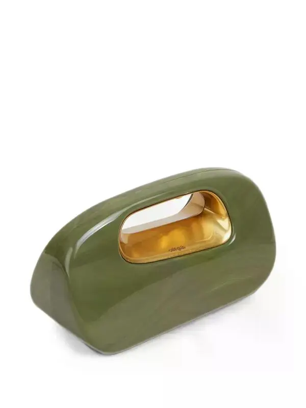 Cult Gaia Amara Clutch - Green