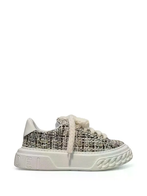 Casadei Off Road Tweed-effect Chunky-sole Sneakers