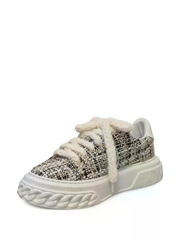 Casadei Off Road Tweed-effect Chunky-sole Sneakers