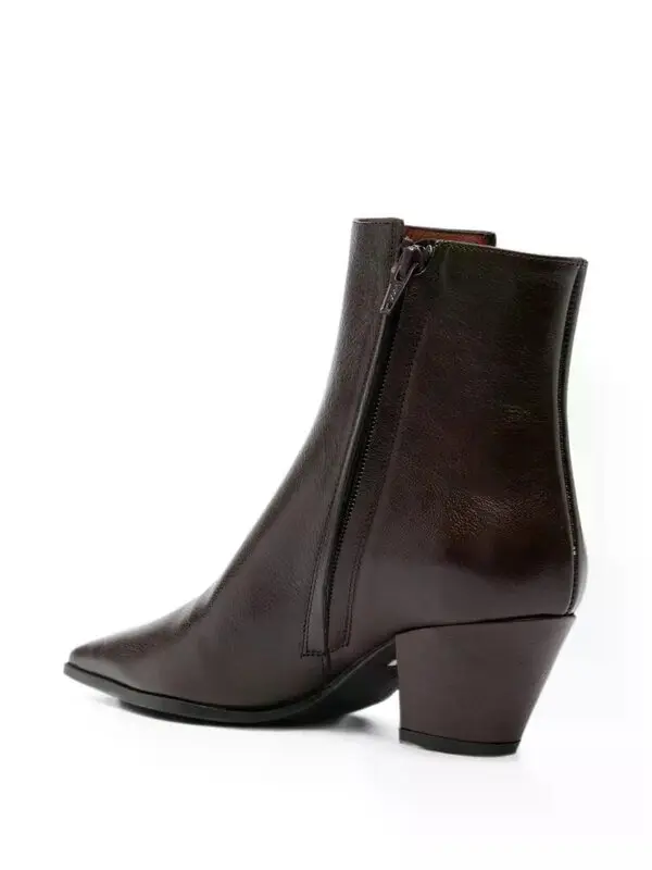 Roberto Festa Milia Point-toe Leather Ankle Boots