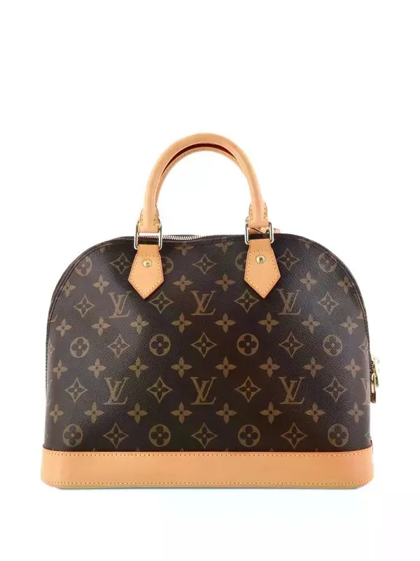 LOUIS VUITTON Alma Monogram Canvas Pm Satchel