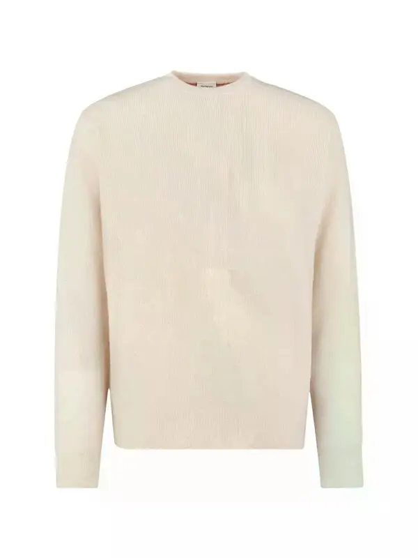 TOD'S Crew Neck Fine Knit Cashmere Sweater With Embroidered Logo
