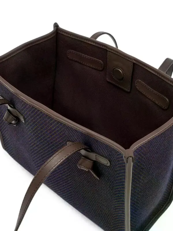 GIANNI CHIARINI Marcella Medium Herringbone Tote Bag