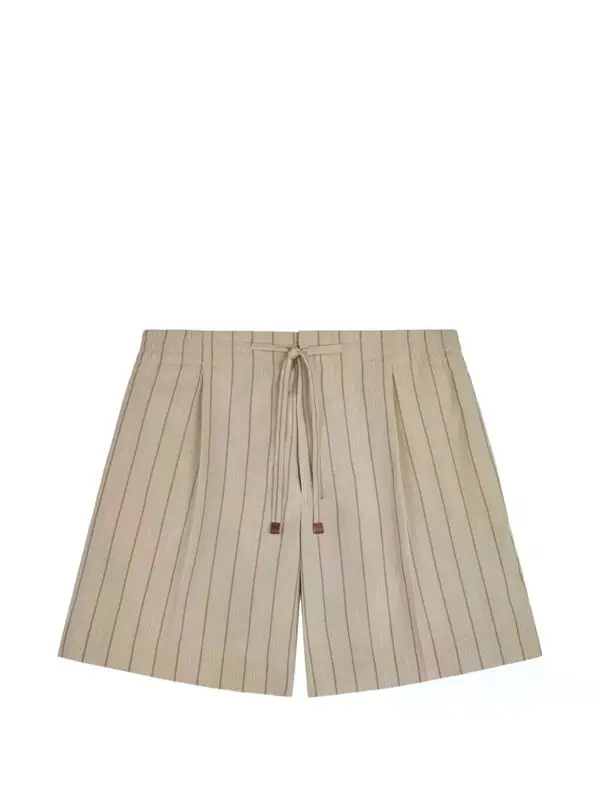 TOD'S Short In Striped Silk