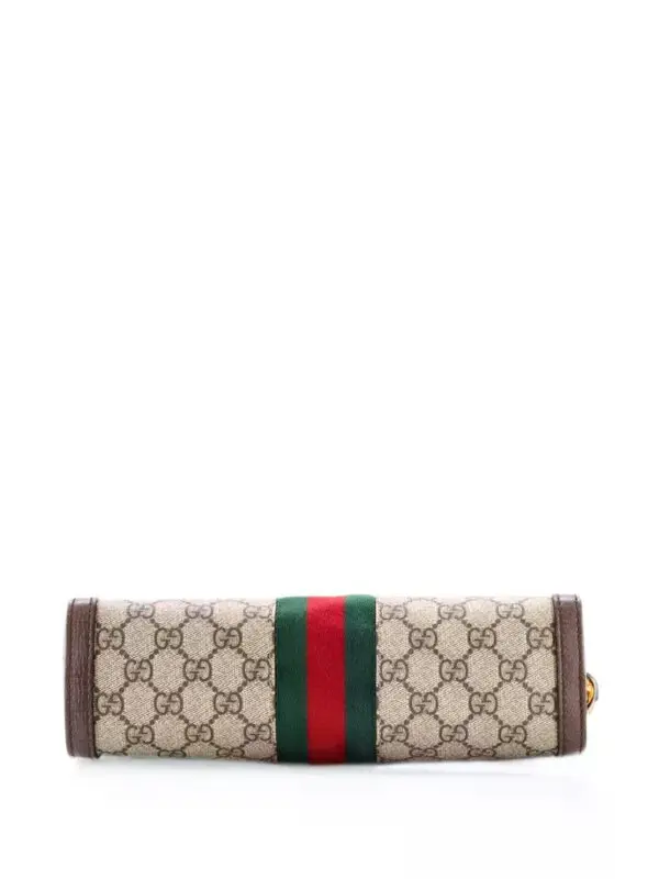 Gucci Ophidia Chain Shoulder Bag Gg Coated Canvas Small Crossbody Bag - Brown