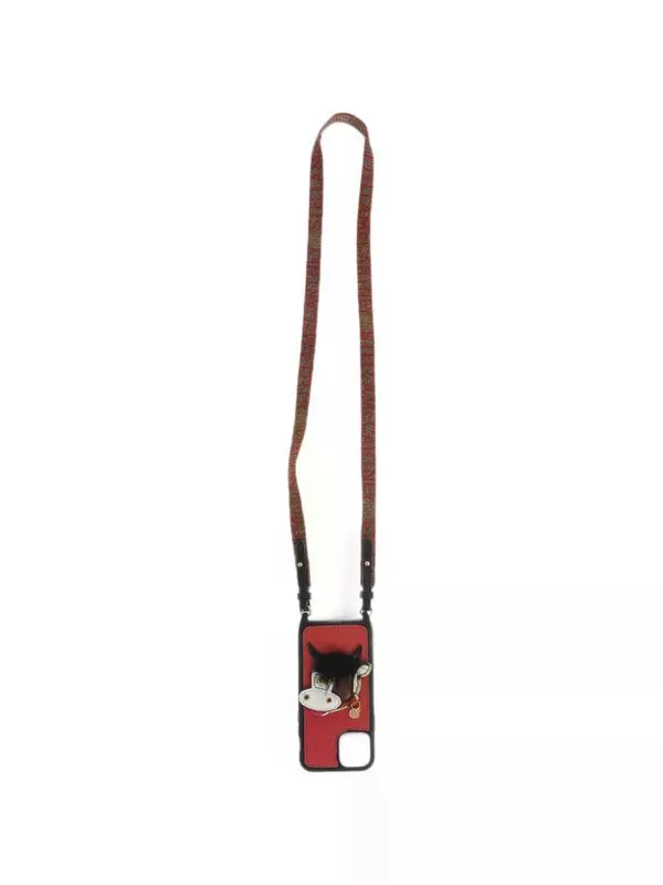Stella McCartney Horse-patchwork Strap Iphone 11 Pro Case - Red