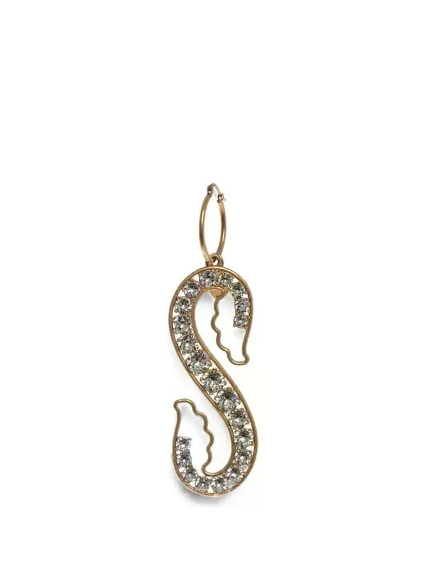 Stella McCartney Single Metal Earring With Crystal Embellishments