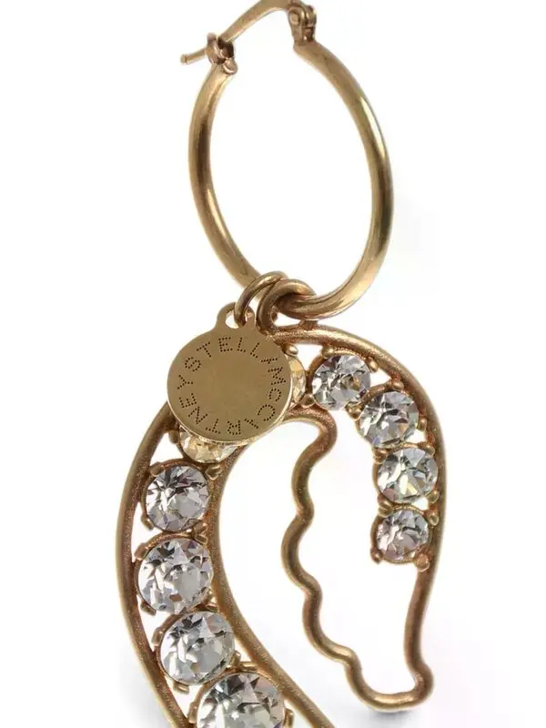Stella McCartney Single Metal Earring With Crystal Embellishments