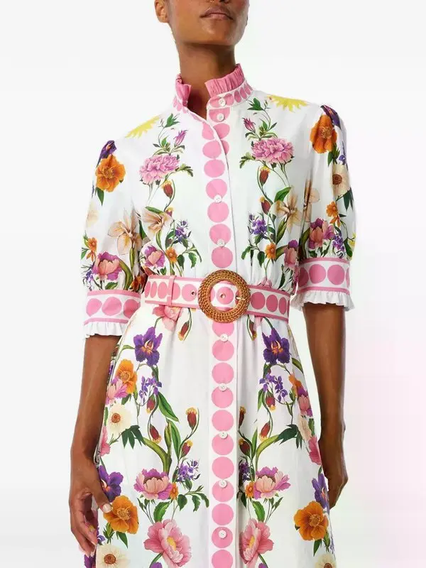 Borgo De Nor Floral-print Cotton Maxi Dress