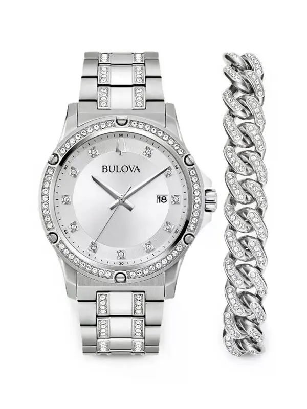 Bulova Crystal 42mm Watch