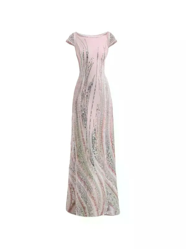 GEMY MAALOUF Beaded Sequin-embellished Dress