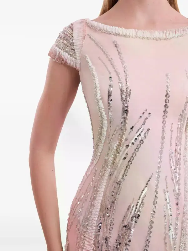 GEMY MAALOUF Beaded Sequin-embellished Dress