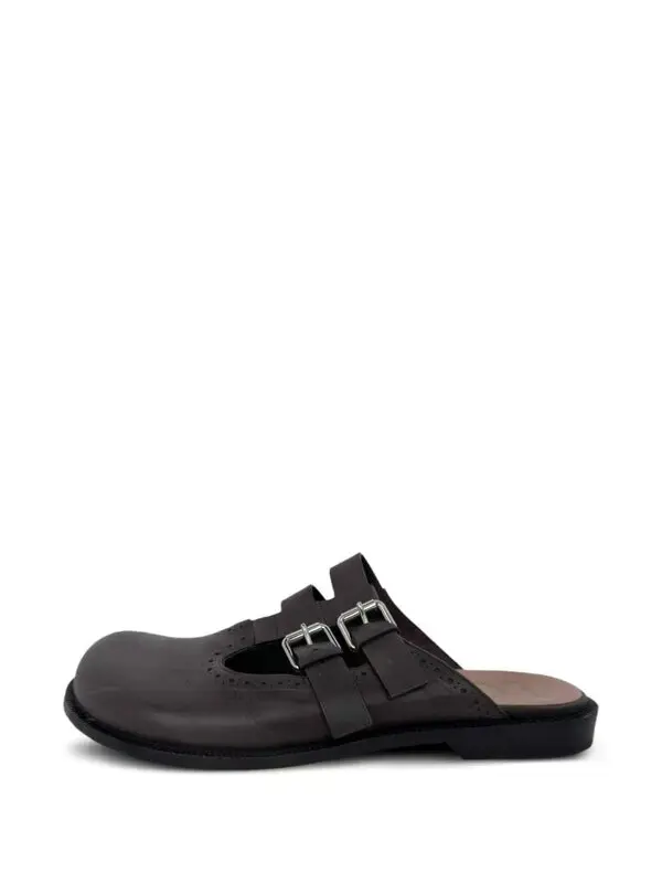 Loewe Campo Mary Jane Mules - Brown