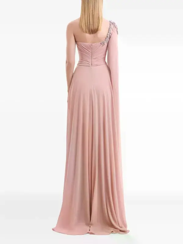 GEMY MAALOUF Embellished Draped Gown
