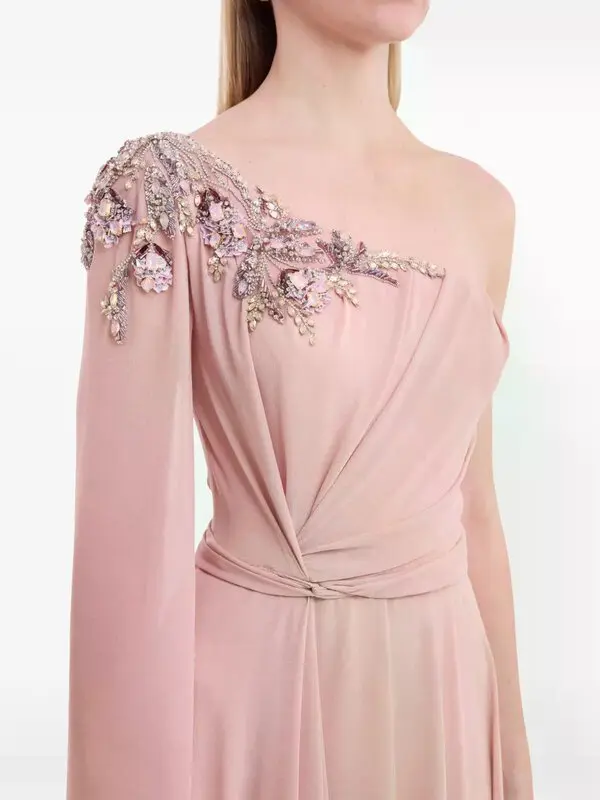 GEMY MAALOUF Embellished Draped Gown