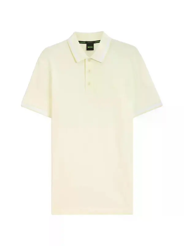 BOSS Cotton Piqué Polo Shirt With Logo Details
