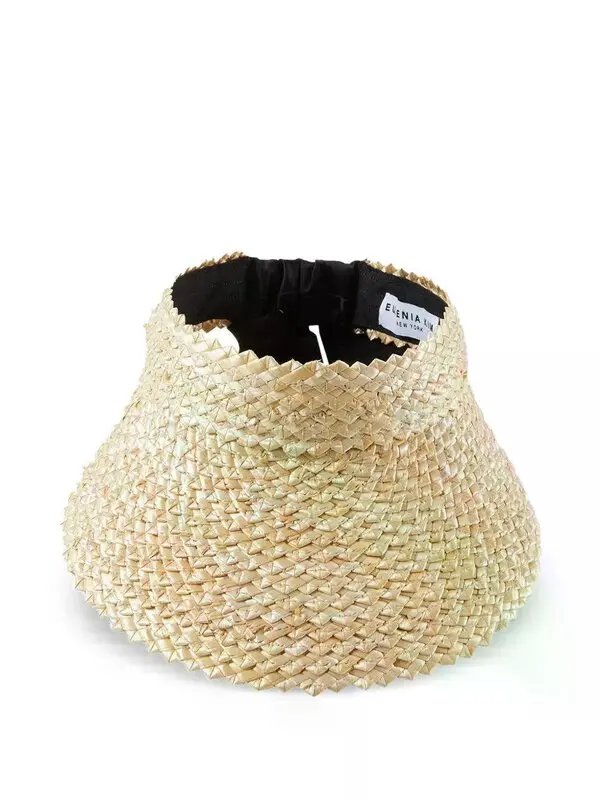 Eugenia Kim Ricky Straw Sun Visor - Neutrals