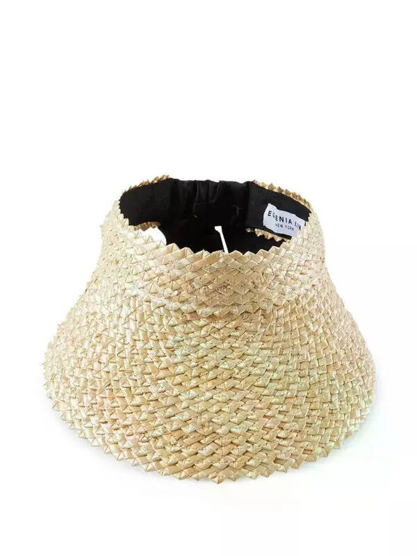 Eugenia Kim Ricky Straw Sun Visor - Neutrals