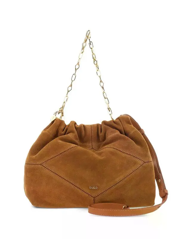Ba&sh June Ruched Chain-link Mini Shoulder Bag