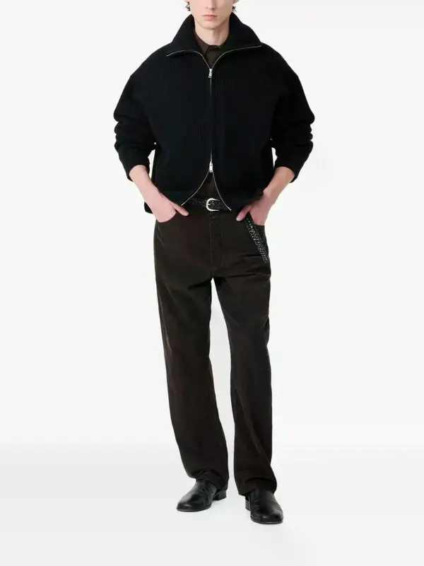 Studio Nicholson Riso Corduroy Straight Leg Trousers - Brown