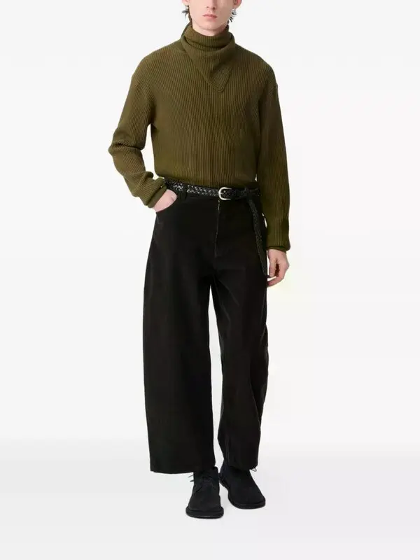 Studio Nicholson Riso Corduroy Wide-leg Trousers - Brown