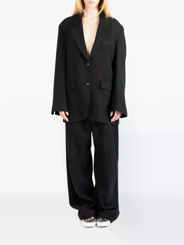 SOCIETE ANONYME Bloom Wide-leg Wool Trousers