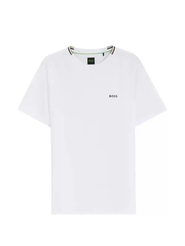 BOSS Active Moisture-wicking T-shirt With Tennis-ball Eming